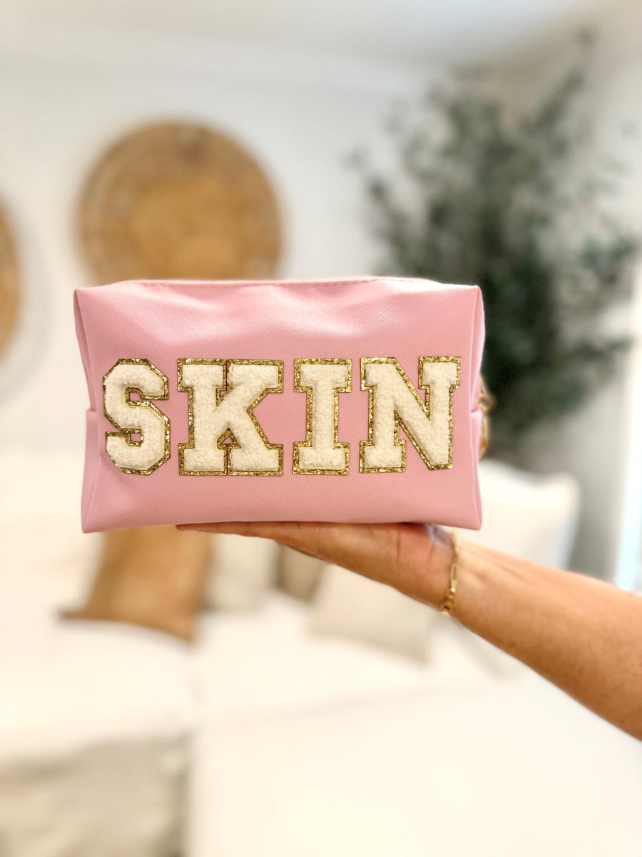 Varsity Letter Makeup Bag – Genie Beauty Products