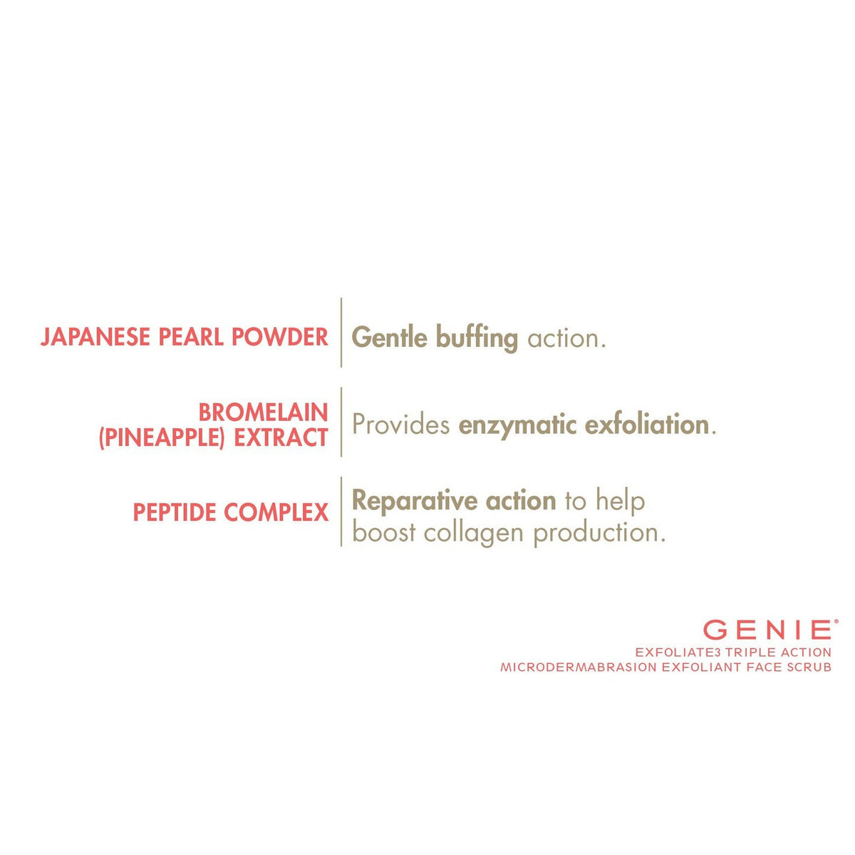 Exfoliate3 Exfoliant Face Scrub – Genie Beauty Products